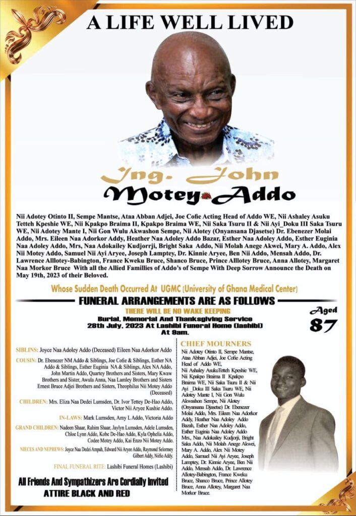 Funeral Announcements – Ghana Institution of Engineering