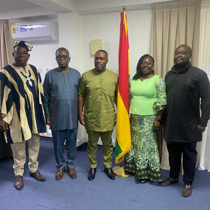 GhIE LEADERSHIP PAYS COURTESY CALL ON ECG, VRA AND MWH.